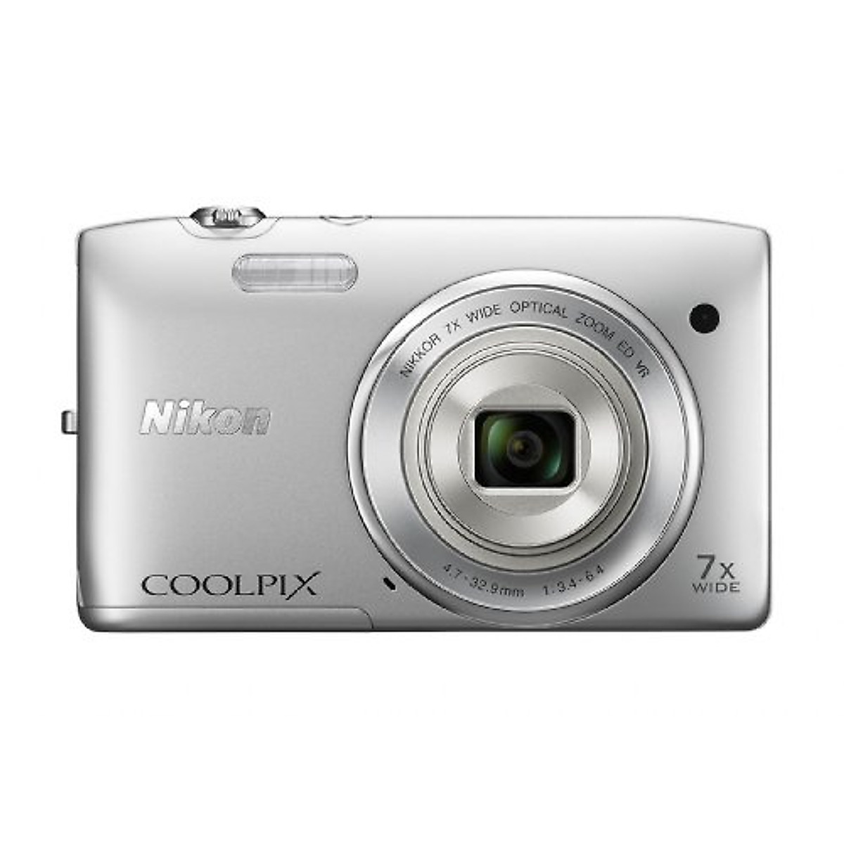 Nikon COOLPIX S3500 20.1 MP Digital Camera with 7x Zoom (Silver) (OLD MODEL)