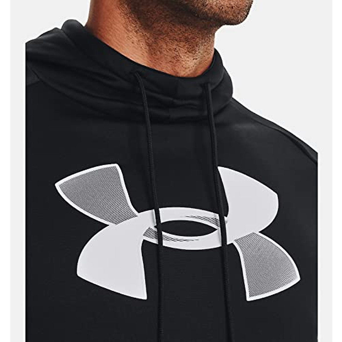 Men's Under Armour Fleece big logo hoodie black medium