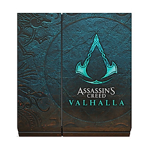 Head Case Designs Officially Licensed Assassin's Creed Logo Valhalla Key Art Vinyl Sticker Gaming Skin Decal Cover Compatible With Sony PlayStation 4 PS4 Console and DualShock 4 Controller Bundle