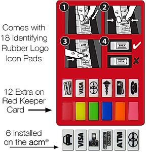 ACM Wallet Button Icon Replacement Kit For 1.0 Six Card Case