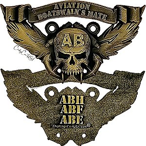 Aviation Boatswain`s Mate Skull Coin