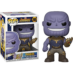 POP Marvel: Avengers Infinity War - Thanos with Infinity Gauntlet Funko Pop! Vinyl Figure (Bundled with Compatible Pop Box Protector Case), Multicolored, 3.75 inches