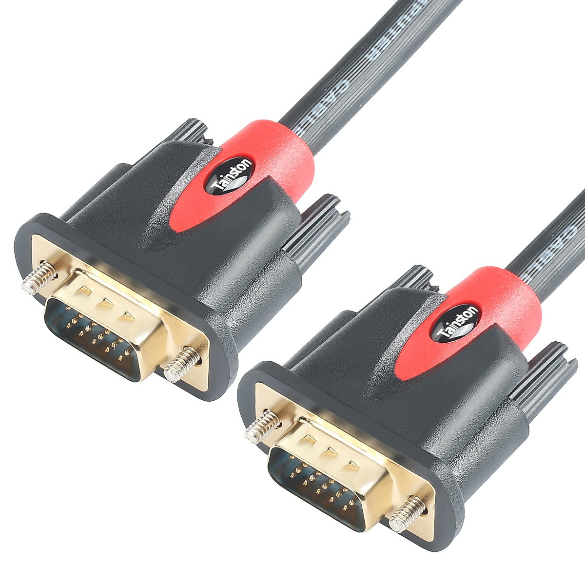 Tainston VGA to VGA Cable HD15 Monitor Cable with Ferrites Male to Male-100 Feet