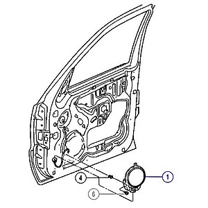 Jeep Liberty Limited KJ Infinity Sound System Speaker Front
