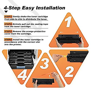 v4ink Compatible Toner Replacement for HP 414X W2020X M454dw M479fdw 4 Packs for use in HP Color Laserjet Pro MFP M479fdw M479fdn M454dw M454 M454dn Black Cyan Yellow Magenta Printer