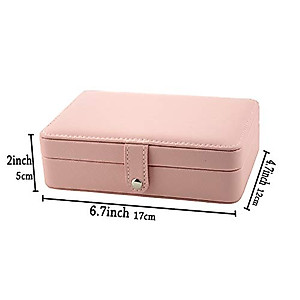 Bausweety Jewelry Box Necklace Earrings Rings Jewelry Accessory Organizer for Women Girls
