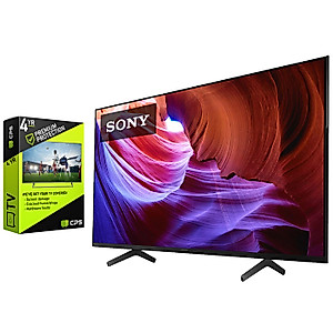 Sony KD55X85K 55 inch X85K 4K HDR LED TV with Smart Google TV 2022 Model Bundle with Premium 4 YR CPS Enhanced Protection Pack