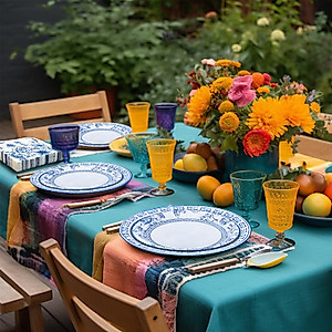 180PCS Blue White Floral Party Supplies Serve 60, Blue Flower Party Paper Plates and Napkins Kit for Bridal Baby Shower Wedding Tea Party Decorations, Includes Dinner Plates, Dessert Plates, Napkins