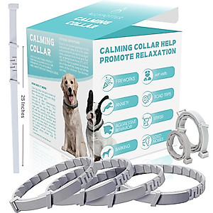 Calming Collars for Dogs, Dog Anxiety Relief, Calming for Dogs, Anxiety Collar for Dogs, Anti Anxiety for Dogs, Pheromone Collar for Dogs, DAP Collar for Dogs, Dog Stress and Anxiety Relief