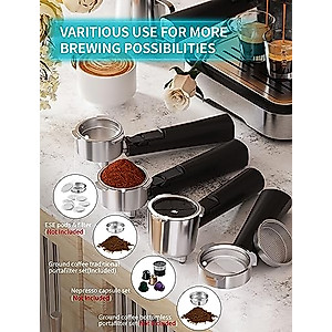 Gevi Espresso Machine, Espresso Maker with Milk Frother Steam Wand, Compact Espresso Super Automatic Espresso Machines for home with 34oz Removable Water Tank for Cappuccino, Latte