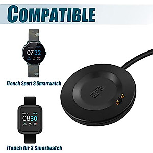 USB Charger Cable ONLY Compatible with iTouch Air 3 Smartwatch & iTouch Sport 3 Smartwatch, Replacement Charging Base Station Fit for iTouch Air 3 Smartwatch
