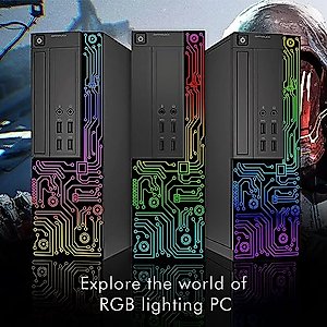 Dell Gaming OptiPlex Desktop RGB Computer PC, Intel Core i7, GeForce GT 1030 2GB GDDR5, 16GB RAM, 512GB SSD, 24 Inch HDMI Monitor, Keyboard Mouse and Headset, WiFi, Windows 10 Pro (Renewed)
