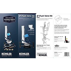 Kohler Part 85406 2" Toilet Flush Valve Kit, Colors May Vary