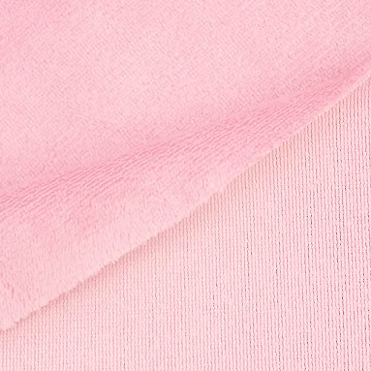 Short Pile Plush Fabric for Sewing/Minky for plushies & Many More ✦ 39.5x29.5 inch ✦ Pile Length 1/16 inch (1.5 mm) ✦ Baby Pink