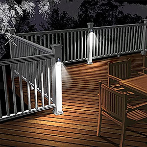 XINREE Solar Lights Outdoor Deck Lights, Solar Powered Fence Lights Outdoor Step Stair Lights,Solar Deck Lights Outdoor Waterproof Lamps for Wall Porch Pool Front Door Yard Stairs (8Pack x 10LED)