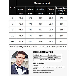 COOFANDY Men’s Casual Blazer Jackets Two Button Lightweight Slim Fit Sports Coat Grey