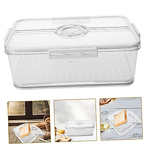 MAGICLULU Refrigerator Organizer Bins Airtight Bread Storage Fruit Vegetable Storage Containers Timer Function