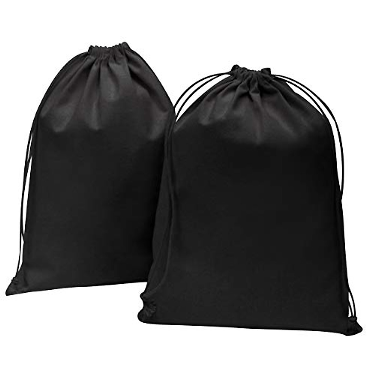 DR Cotton Blend Drawstring Bags for Storage, Shoes, Wardrobe, Pantry, Travel and Organization (7 x 12 inch - 12 pack)