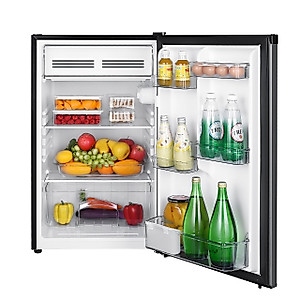 Premium Levella PRF446300HS 4.4 cu ft Mini Fridge in Silver