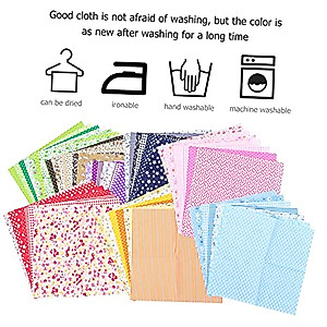 56pcs Small Floral Cloth Group Cotton Percale Sheets Quilting Fabric Handmade Gifts Precut Fabric Scraps Handmade Cotton Fabric DIY Printing DIY Material DIY Craft Cotton Fabric