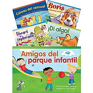 Teacher Created Materials - Classroom Library Collections: Literary Text Readers (Spanish) Set 2 - 10 Book Set - Grade 1 - Guided Reading Level A - I