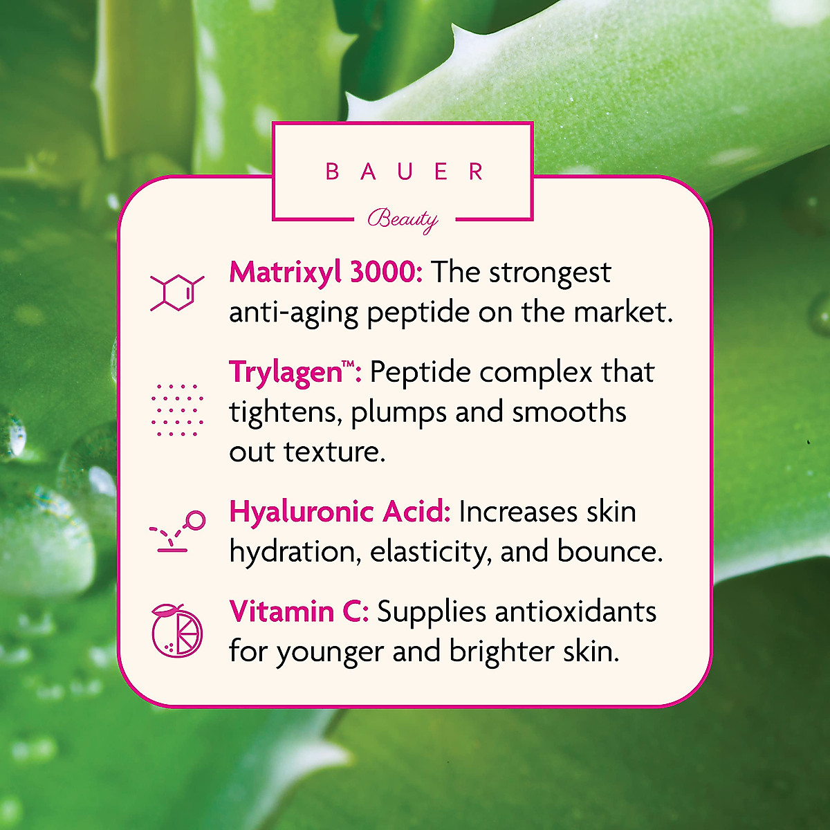 Collagen Peptide Complex Face Serum Anti Aging with Matrixyl 3000 and Hyaluronic Acid, Microneedling, Brightening, Hydrating and Skin Tightening for Glass Skin- DERMATOLOGIST TESTED