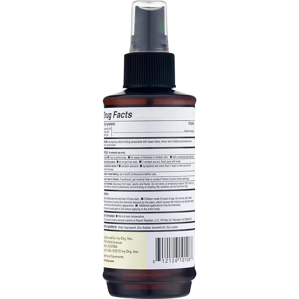 IVY CORPORATION *** Dry Super, Itch Relieving Spray, 6 Fl Oz