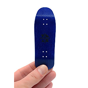 Teak Tuning Wooden Fingerboard Carlsbad Cruiser Deck, Blue Yeti - 34mm x 100mm - Handmade, Pro Shape & Size - Five Plies Wood Veneer - Includes Prolific Foam Tape
