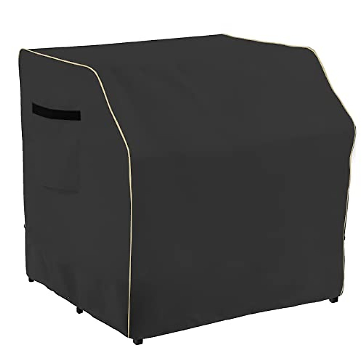 Bitubi 41 Inch Outdoor Bar Set Cover 600D Oxford Cloth Classic Black Heavy Duty Waterproof Patio Bar Set Cover Wicker Bar Table Set Covers