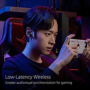 ASUS ROG Cetra True Wireless Gaming Headphones (Low-Latency Bluetooth Earbuds, Active Noise Cancelation, 27-Hour Battery Life, IPX4 Water Resistance, Wireless Charging)- Black