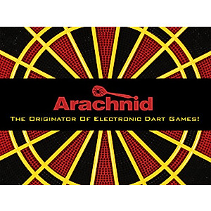 Arachnid Cricket Pro 670 Tournament-Quality Dartboard with 35 Games and 318 Variations (6 Cricket Games) , Black