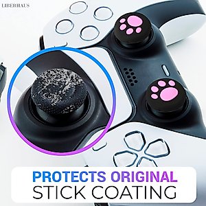 4Pcs Cat Paw Pink Ps4 Thumbstick Grips - Switch Thumb Grips Ps3 Controller Grips Switch Joystick Caps Ps4 Thumb Grips Xbox Joystick Grips - Xbox 360 Thumb Grips Ps4 Controller Joystick Grips