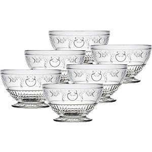 La Rochere Versailles Bowl (Set of 6), 21 oz, Clear