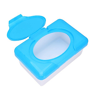 EXCEART 2pcs Diaper Wipes Dispenser Baby Wipes Holder Case Wet Tissue Box Container Desktop Organizer for Office Home Portable Wipes Dispenser