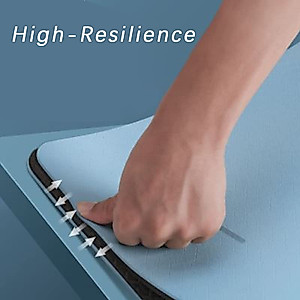 6mm Yoga Mat For Beginner TPE Non-slip Mat Yoga Sports Exercise Pad With Position Line Home Fitness Gymnastics Pilates Mats (Blue,71"L x 24.8"W x 0.25"Th)