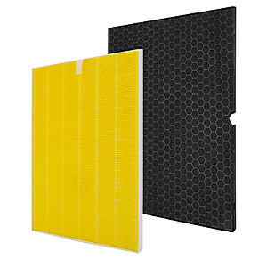 True Hepa Replacement Filter for Winix C555 I,H13 Grade Hepa Filter,Activeted Carbon Filter,Compares to Winix 116131,1 Pack