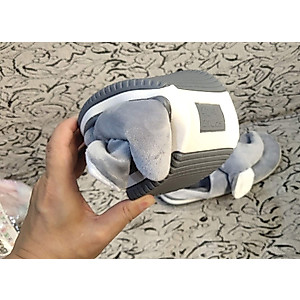 ixiton Adult unisex Winter warm Cartoon animal slippers,Cozy Memory foam Animal-shaped slippers,Cartoon elephant slippers,Indoor And Outdoor Non-slip slippers,5-6,gray