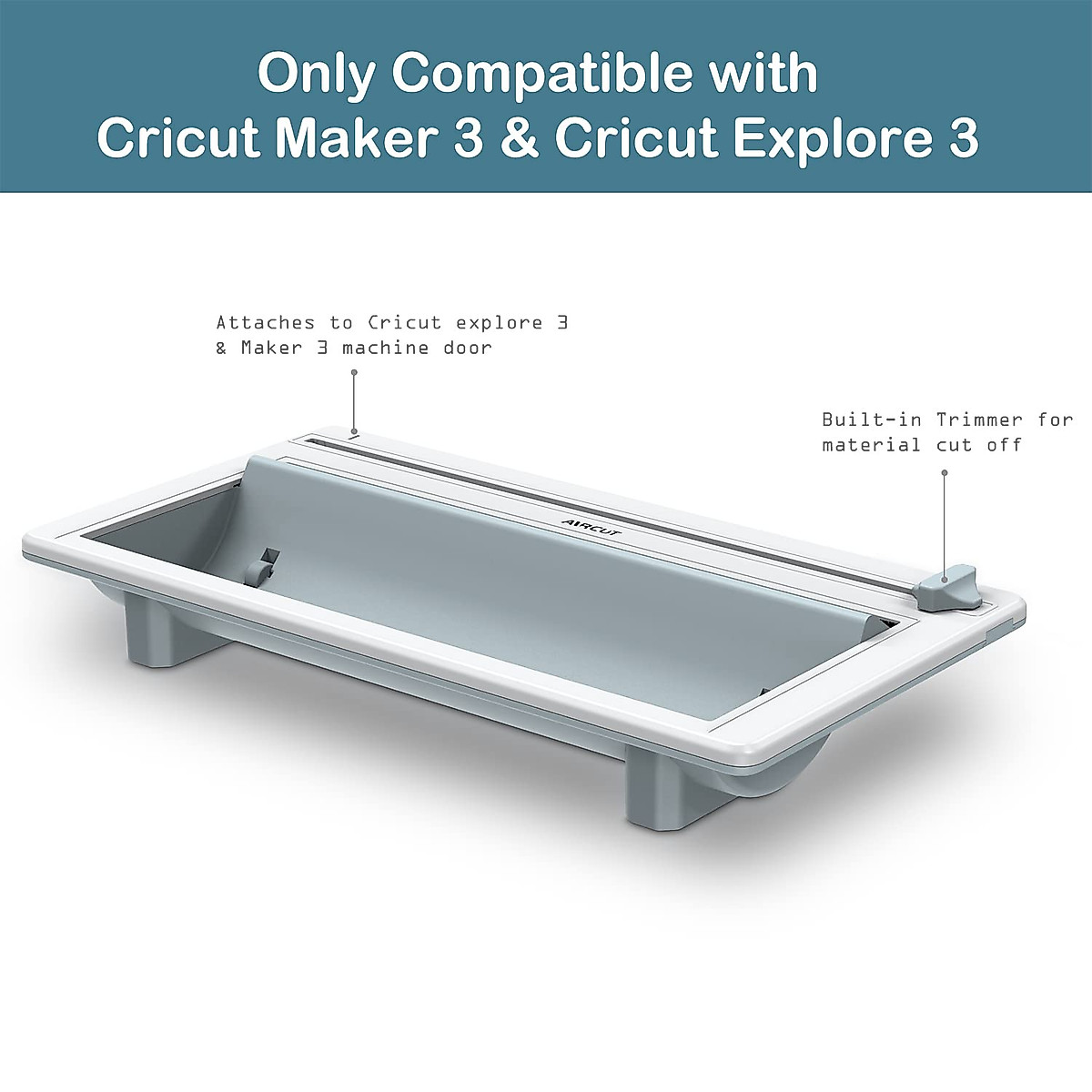 Roll Holder with Cutter Perfect for Smart Vinyl and Heat Transfer Iron On, Vinyl Roll Holder Compatible with Cricut Maker 3 and Explore 3
