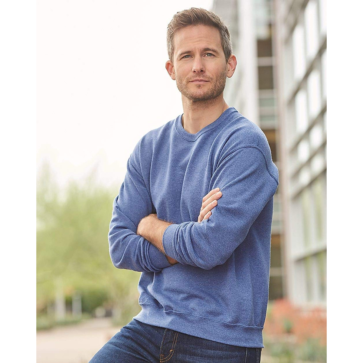 Wild Bobby Crack Deez Nuts Meme Ugly Christmas Sweater Unisex Crewneck Sweatshirt, Forest Green, Small