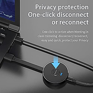 NAMCIM Wireless HDMI Transmitter and Receiver, Plug & Play, No Delay, Ultra HD Wireless HDMI Converter Dongle Adapter, Streaming Video/Audio from Laptop, PC, Smartphone to HDTV Projector