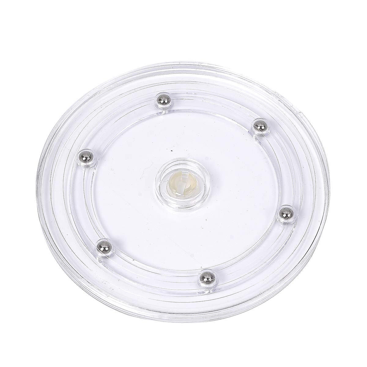 6”Acrylic Lazy Susan Turntable Organizer, Round Spice Rack,Perfet for Cabinet or Refrigerator,Rotating Display Base Stand for Monitor,TV,Heavy plants or Commercial Use (2PCS)