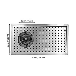 Automatic Cup Washer - G1/2 Stainless Steel - Glass Cleaner - Professional Glass Cup Washer - for Bar PubRestaurantHome Kitchen(M) (Medium cup washer [with net])