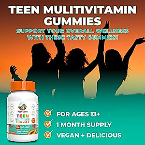 Teen Multivitamin Gummies & USDA Adult Organic Probiotic Gummies Bundle by MaryRuth's | Vitamin C, D and E, B Vitamins | Immune Support | Energy, Skin & Hair | Digestive & Immune Support | Gut Health