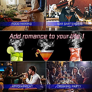 Cocktail Smoker kit with Torch-Cocktail Smoker kit-Whisky and Bourbon-Silver Black (No Butane)