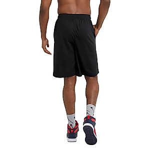 Champion Sport, Moisture Wicking, Athletic Men, Gym Shorts (Reg. or Big, Black C Logo, 3X-Large Tall