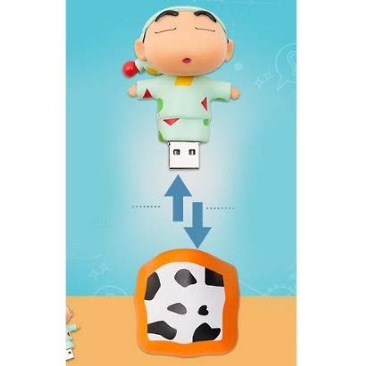 Crayon Shinchan 3D Figure USB Flash Drive 16GB, USB 2.0(USB 1.1 Compatible)