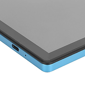 Smart Tablet, 1920x1200 Resolution Tablet, 10.1 Inch Octa Core Processor, US Plug, 100-240V, Portable 8MP Front Camera and 16MP Rear Camera for (Blue)