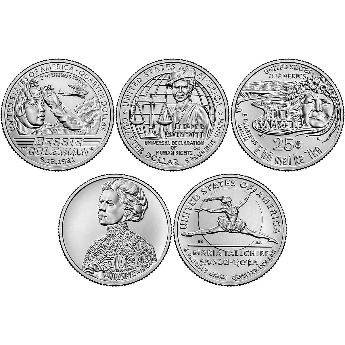 2022 P, D - 2023 P, D Women Quarter 20 Coin Set in Littleton Green Folder LCF63 Uncirculated