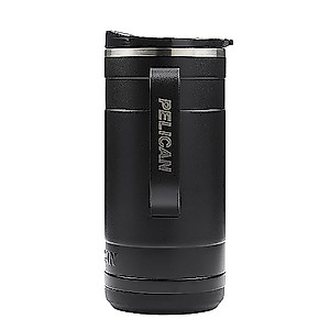 Pelican Hydration Pelican Ridge™ 18 oz Vacuum Insulated Tumbler - Recycled Stainless Steel Double Wall Travel with Dual Lid, Powder Coated Insulated Coffee Mug For Hot Cold Drinks, Jet Black