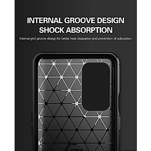 Oneplus 9 case,1+ 9 case with HD Screen Protector,M MAIKEZI Soft TPU Slim Fashion Non-Slip Protective Phone Case Cover for Oneplus 9/1+ 9 (Black Brushed TPU)